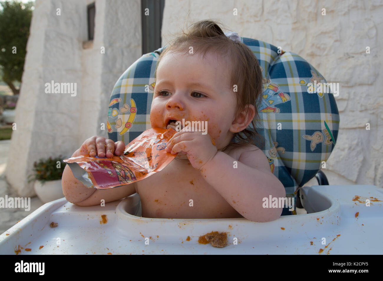Baby led weaning Stock Photo - Alamy