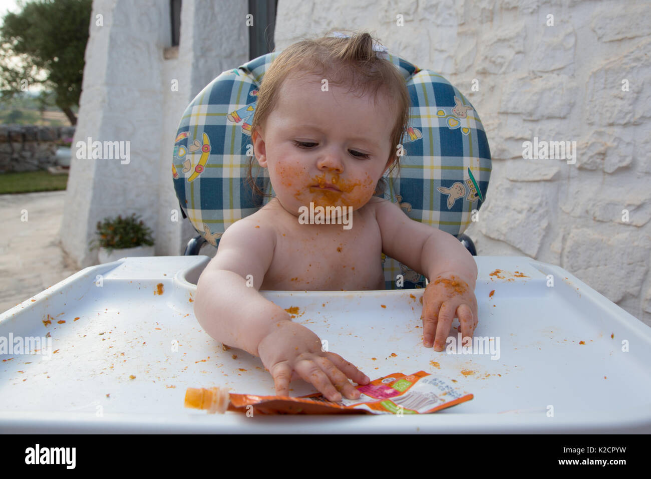 Baby led weaning Stock Photo - Alamy