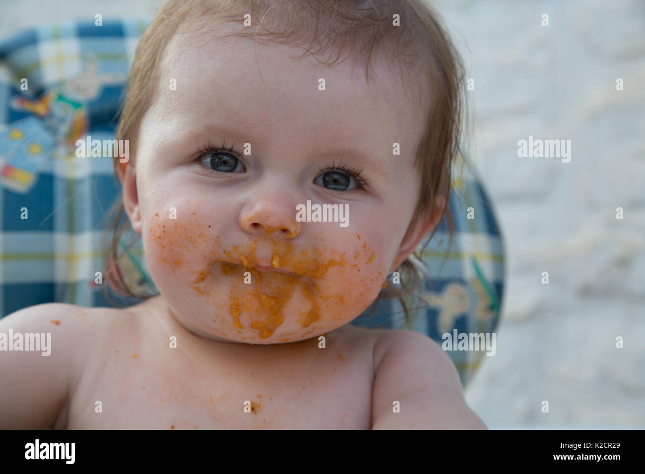 Baby led weaning Stock Photo - Alamy