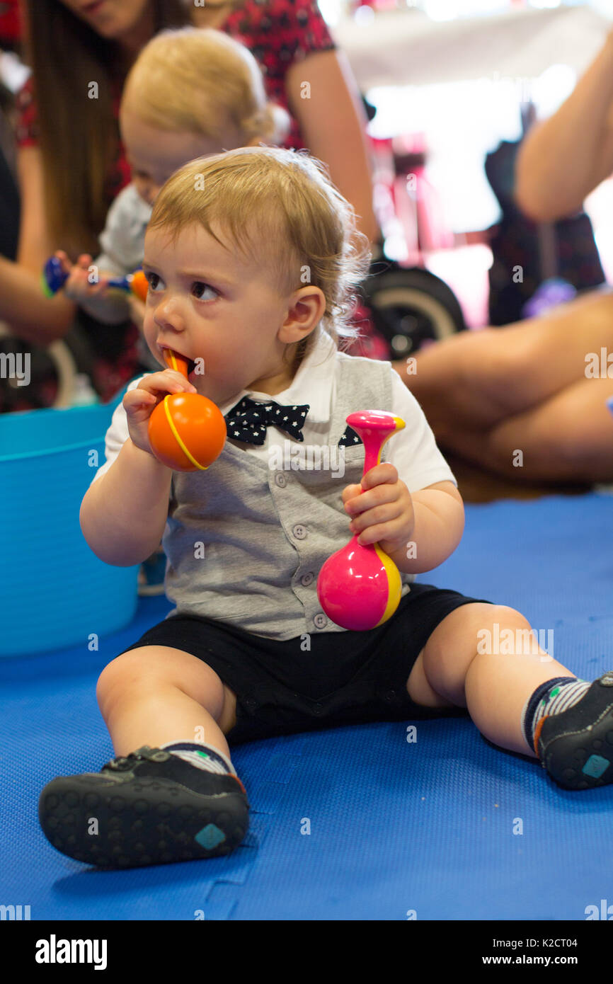 Baby sensory class Stock Photo - Alamy