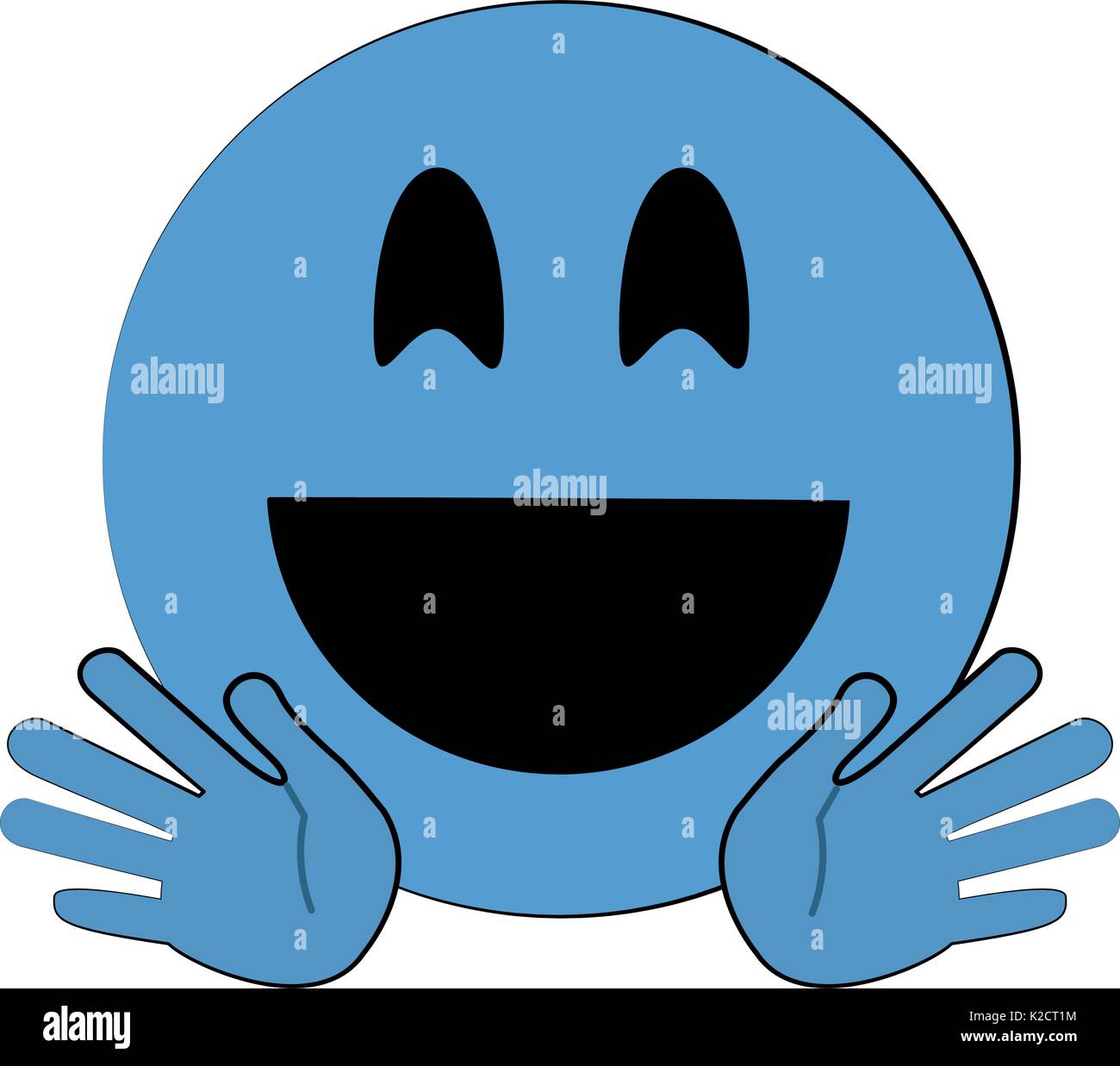 Hands face emoji Stock Vector Images - Alamy