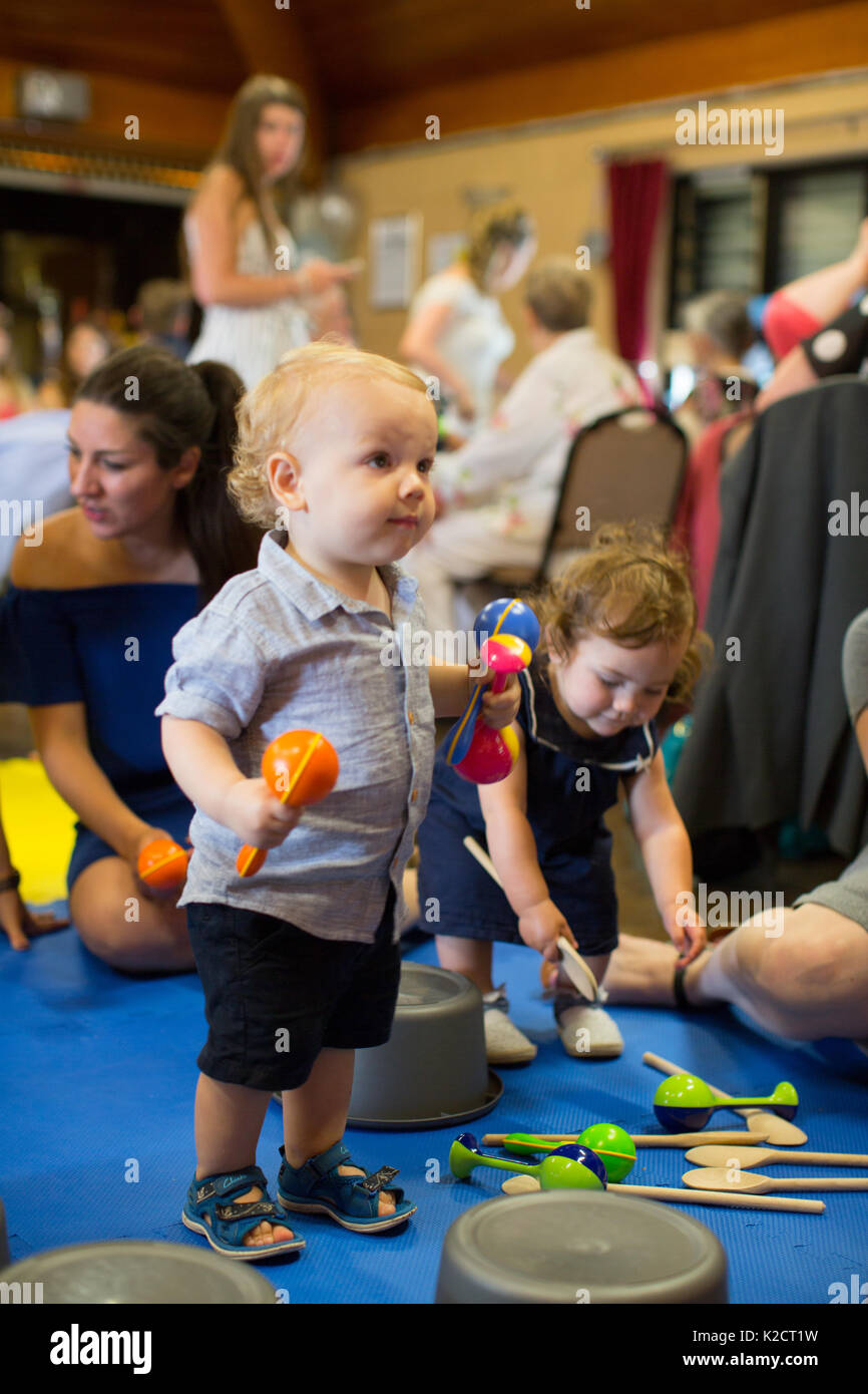 Baby sensory class Stock Photo - Alamy