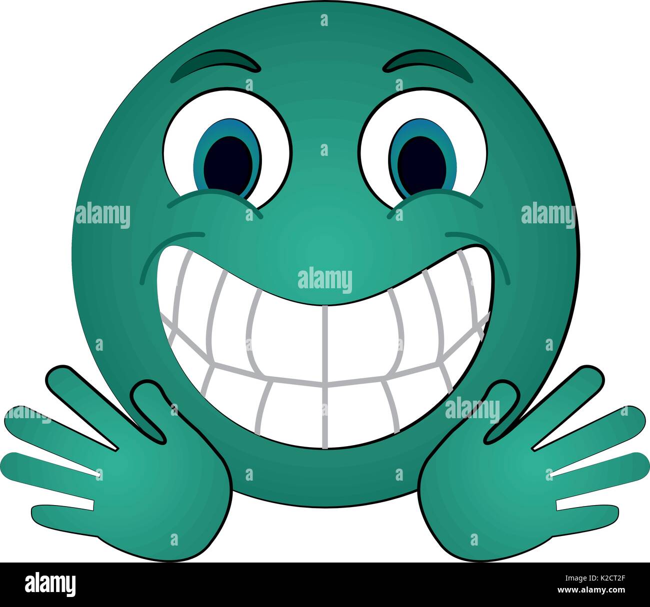 Excited emoji Stock Vector Images - Alamy
