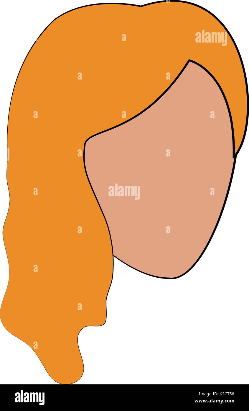 blonde woman head avatar icon image Stock Vector Image & Art - Alamy