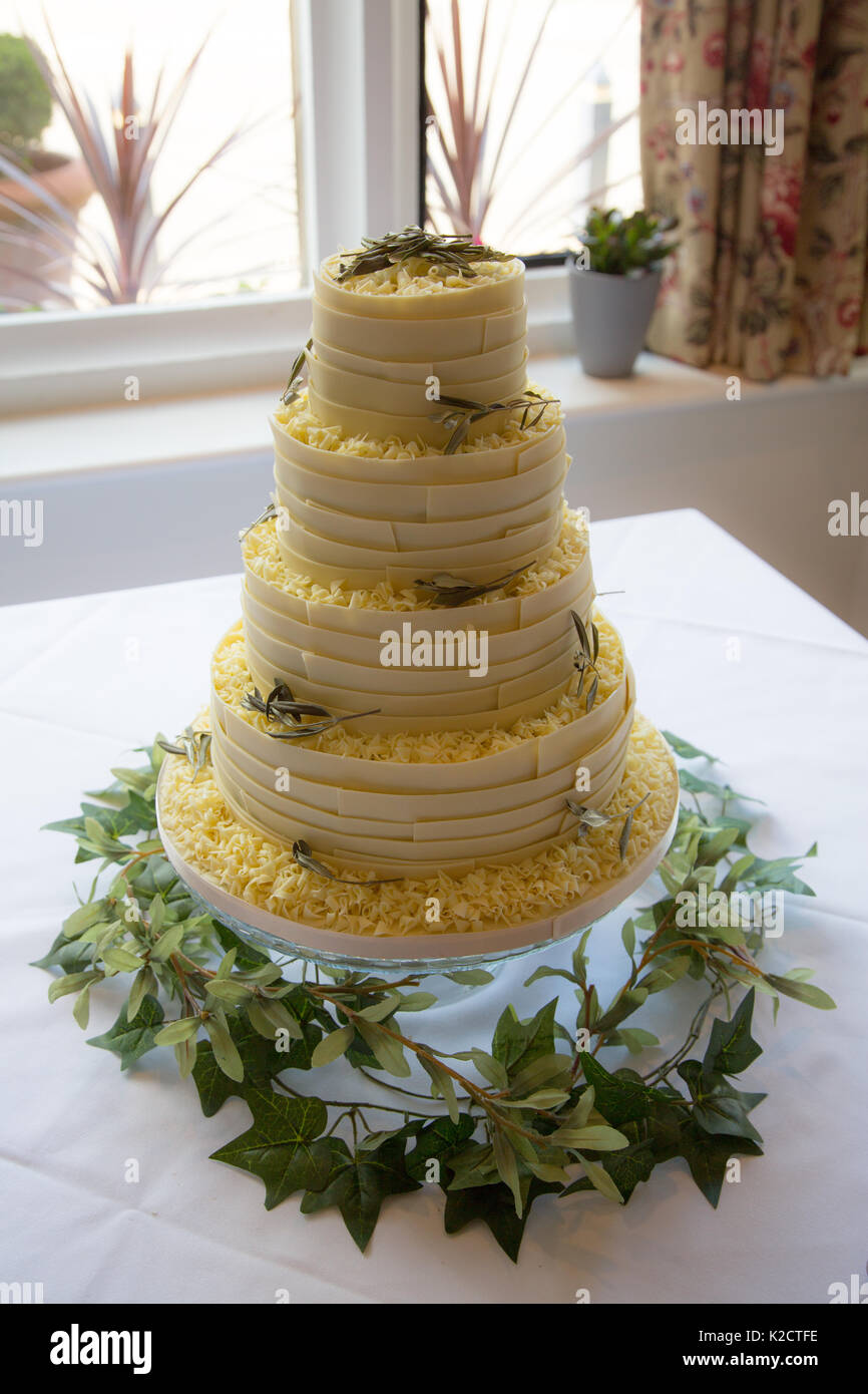 White Chocolate Wedding Cake