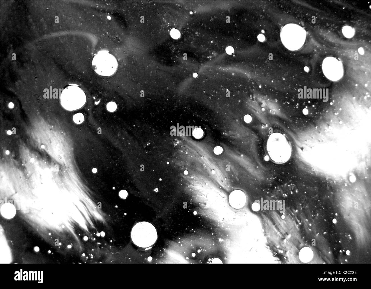 Liquid water and oil drops Stock Photo - Alamy