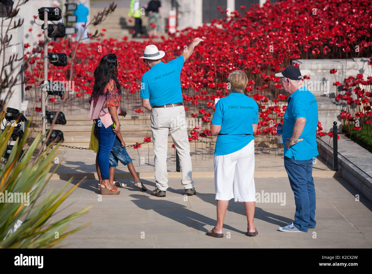 Poppies Wave art installation at Plymouth Naval Memorial. By Paul ...