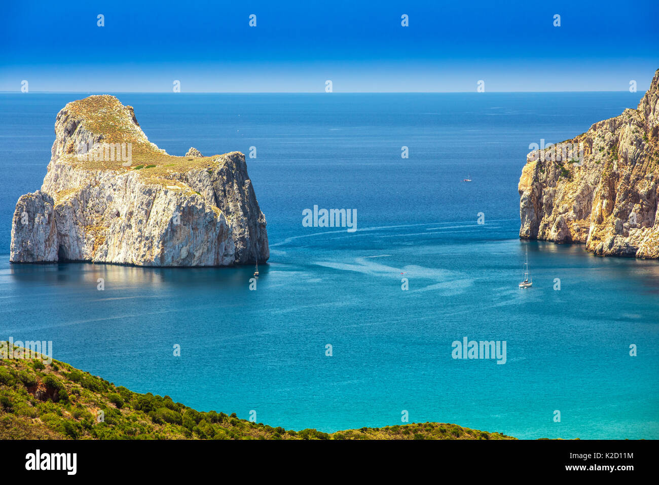 Spaggia di Masua beach and Pan di Zucchero, Costa Verde, Sardinia ...