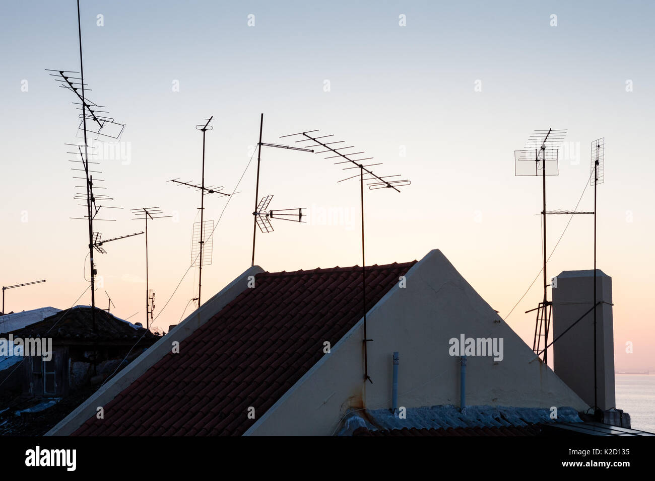 Antennas City Roof High Resolution Stock Photography and Images - Alamy