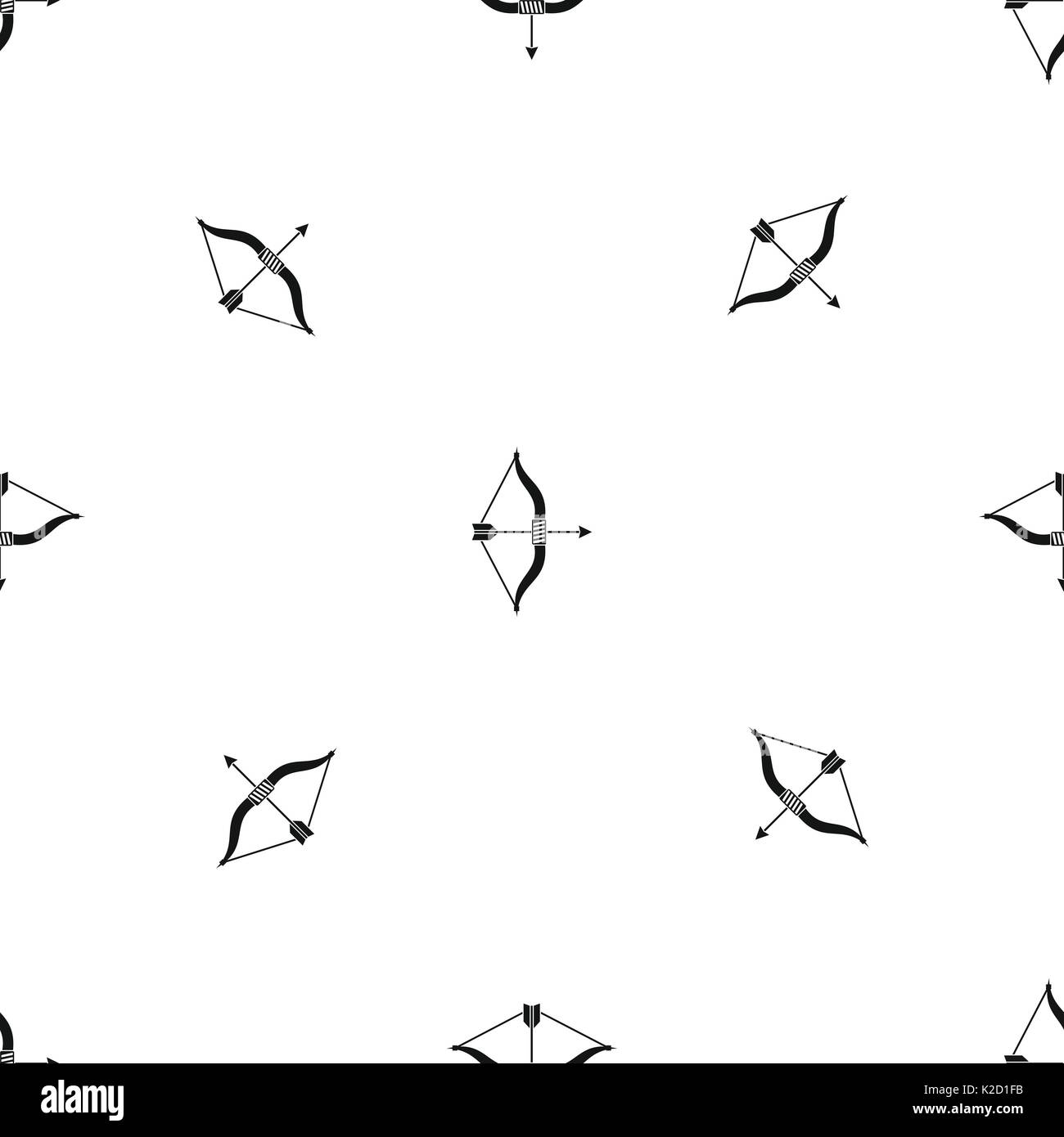 Bow and arrow pattern seamless black Stock Vector Image & Art - Alamy