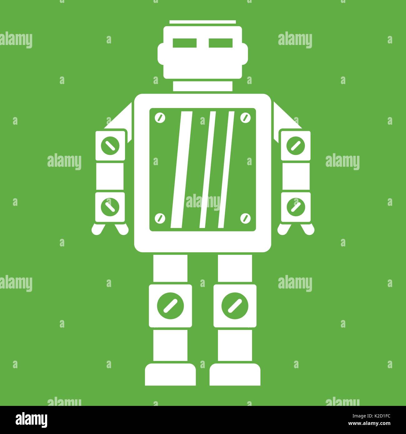 Abstract robot icon green Stock Vector Image & Art - Alamy