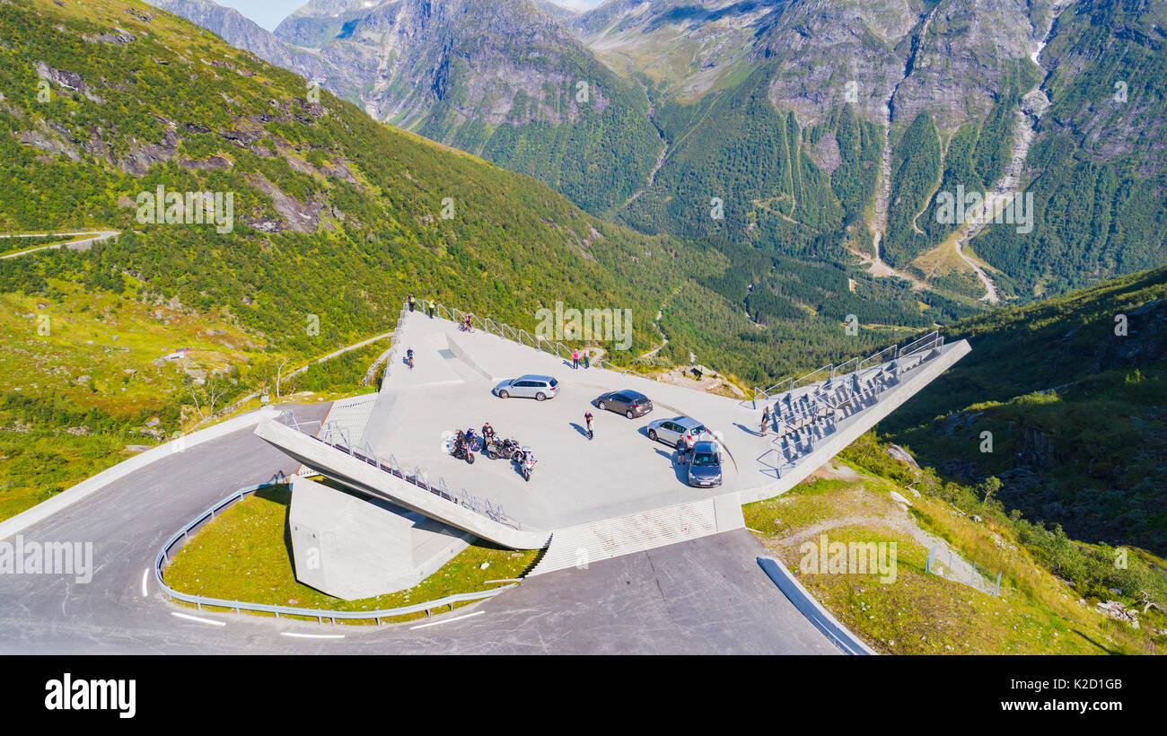 Gaularfjell viewpoint. Gaular, Norway Stock Photo - Alamy