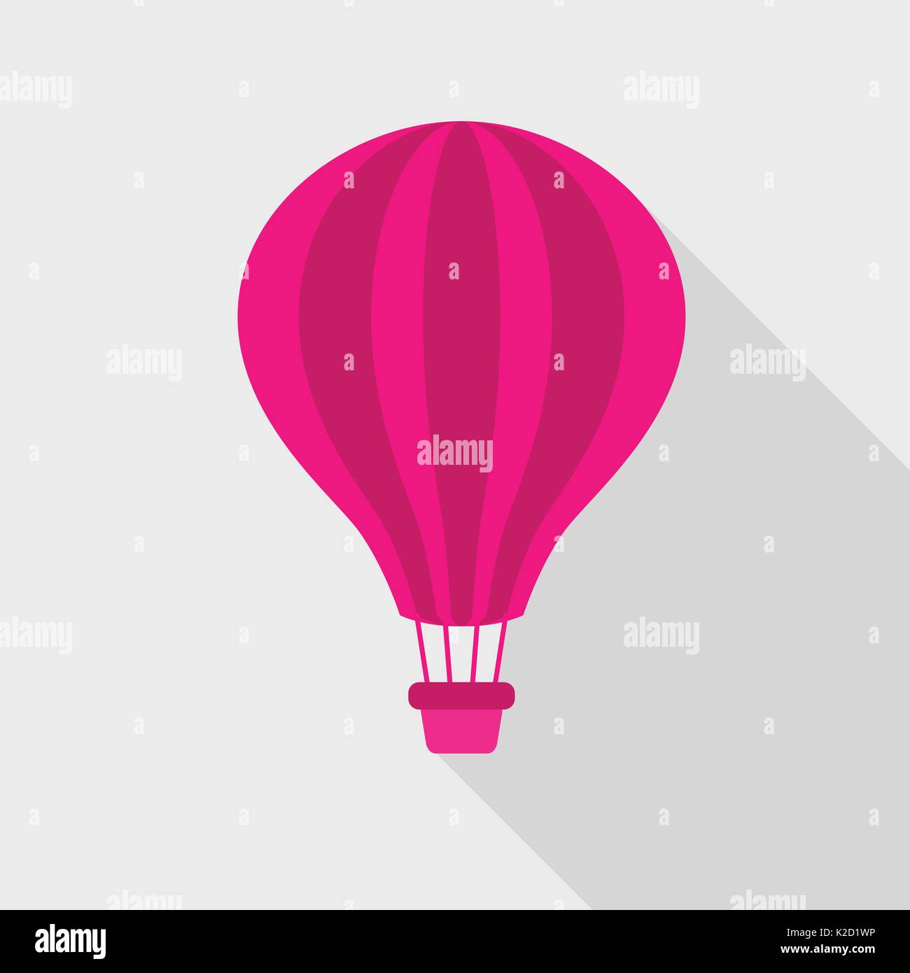 Pink hot air balloon icon, flat style Stock Vector Image & Art - Alamy