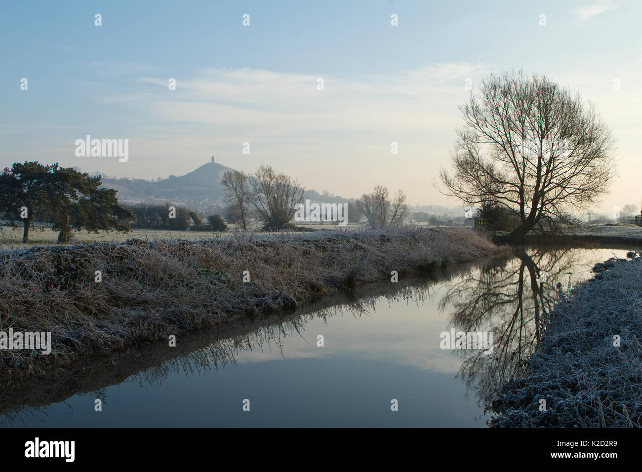 Somerset landscape winter hi-res stock photography and images - Alamy