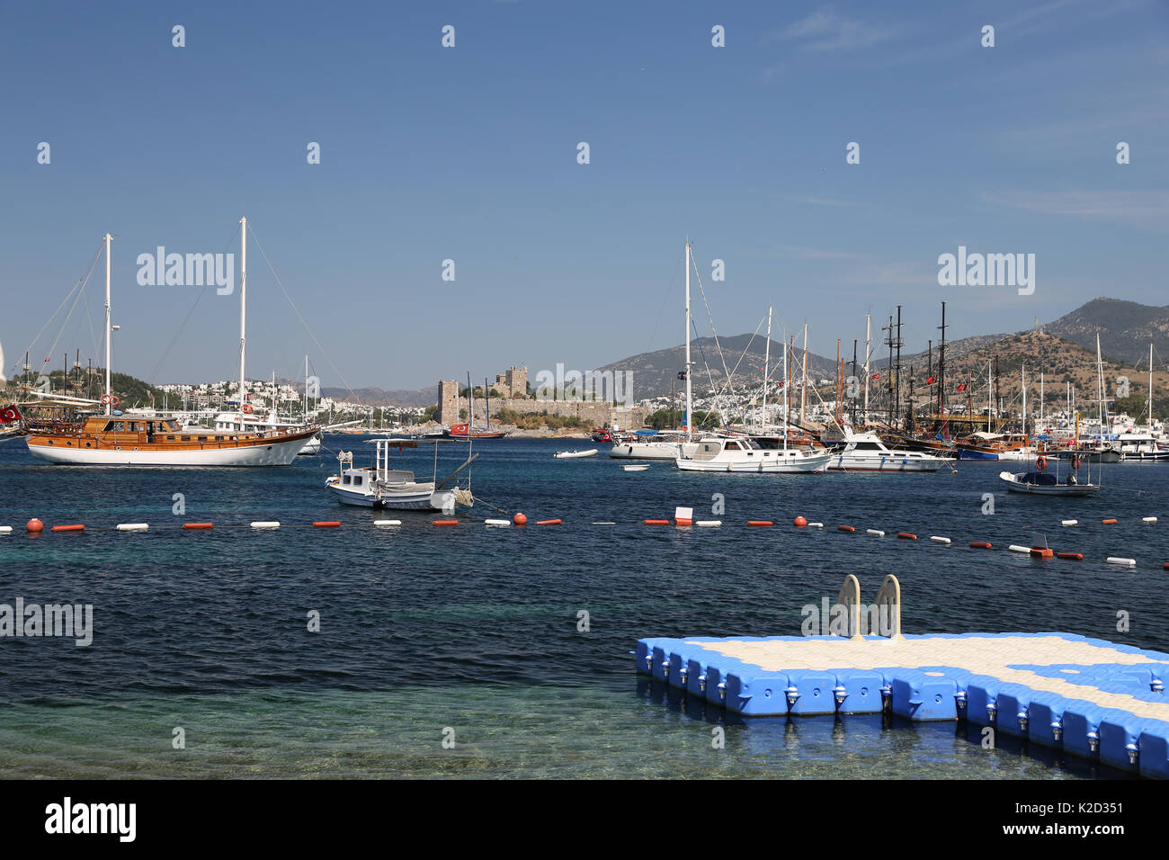 Bodrum Town in Aegean Coast of Turkey Stock Photo - Alamy