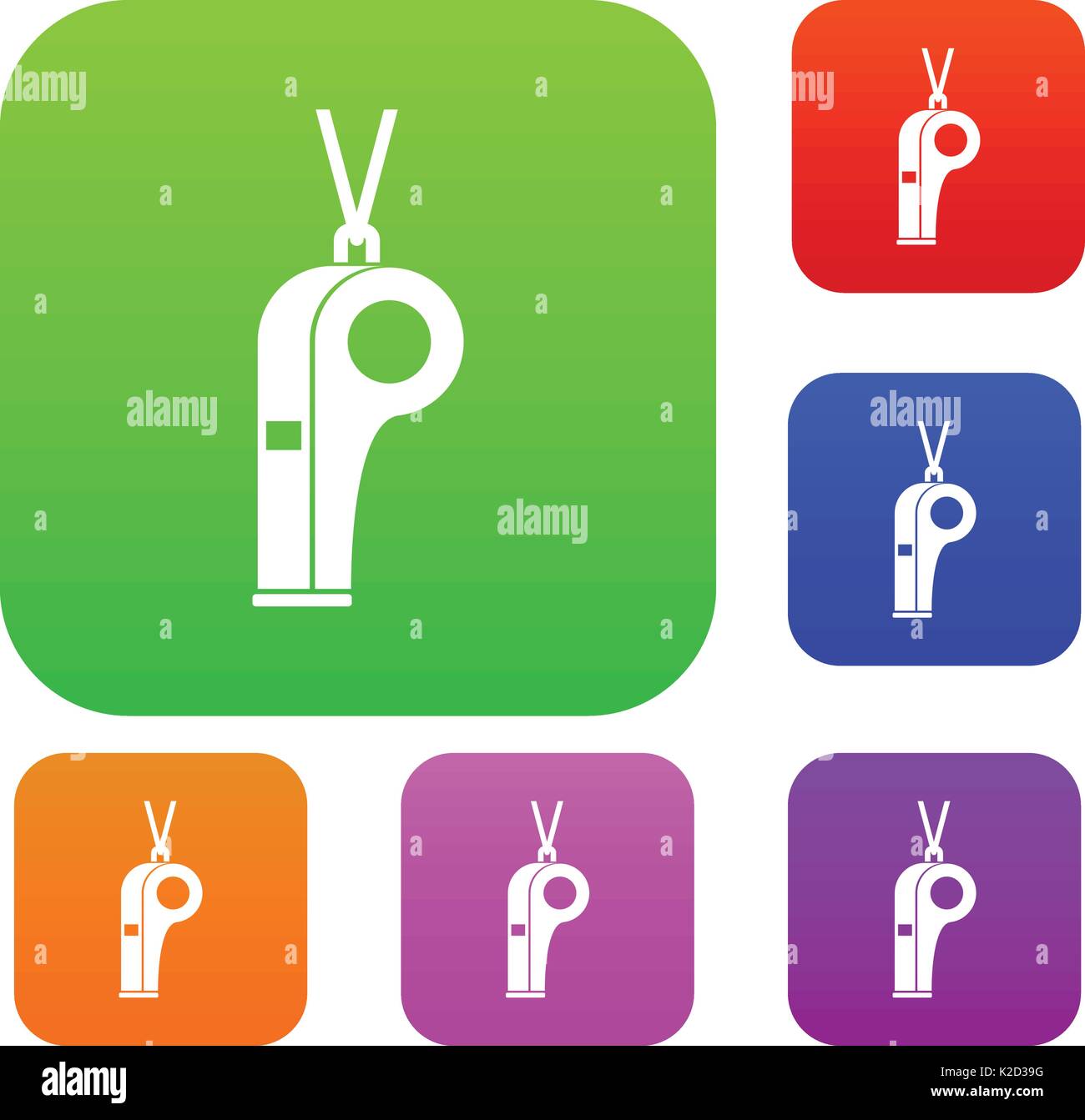 Whistle set collection Stock Vector Image & Art - Alamy