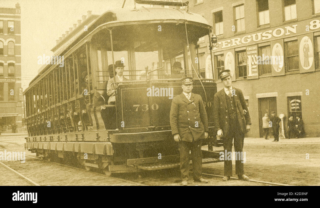 Old trolley conductor hi-res stock photography and images - Alamy