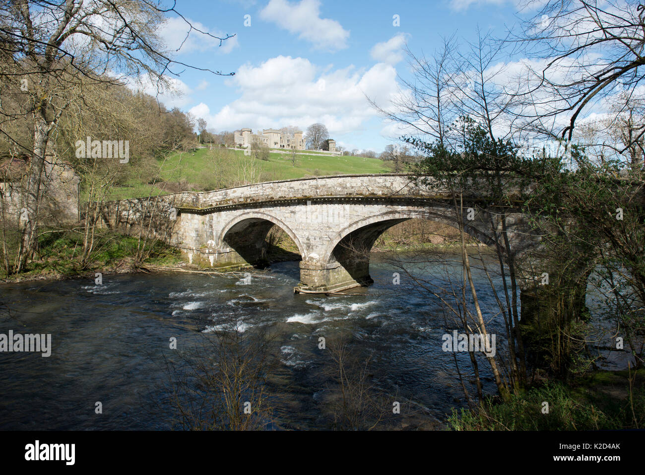 Castle Bridge and Downton Castle over the River Teme (SSSI) Downton ...
