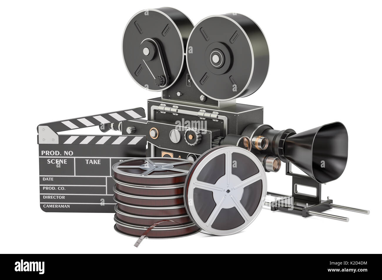 Old television camera filming Cut Out Stock Images & Pictures - Alamy