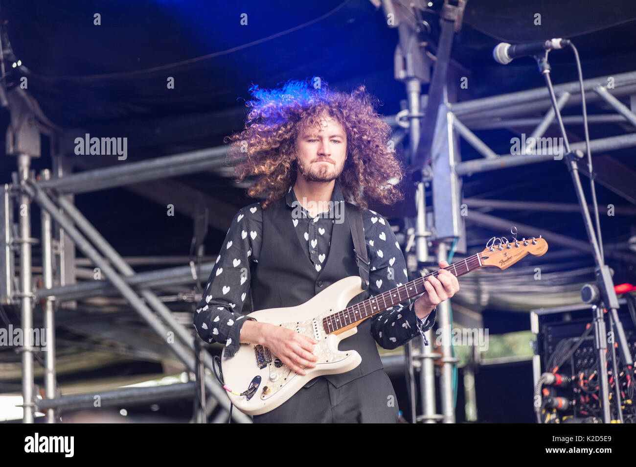 Barbarellas Bang Bang play Lakeside Stage at Camper Calling Stock Photo ...