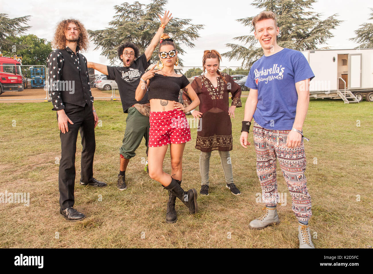 Barbarellas Bang Bang play Lakeside Stage at Camper Calling Stock Photo ...