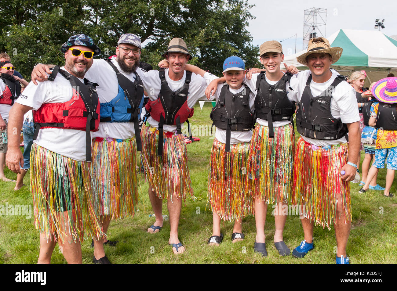 Fancy Dress Boat Race at Ragley Hall Lake at Camper Calling Festival ...