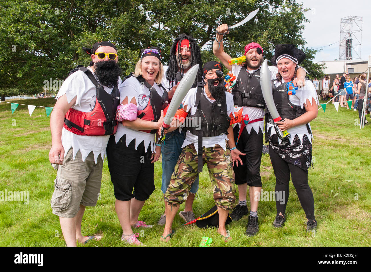 Fancy Dress Boat Race at Ragley Hall Lake at Camper Calling Festival ...