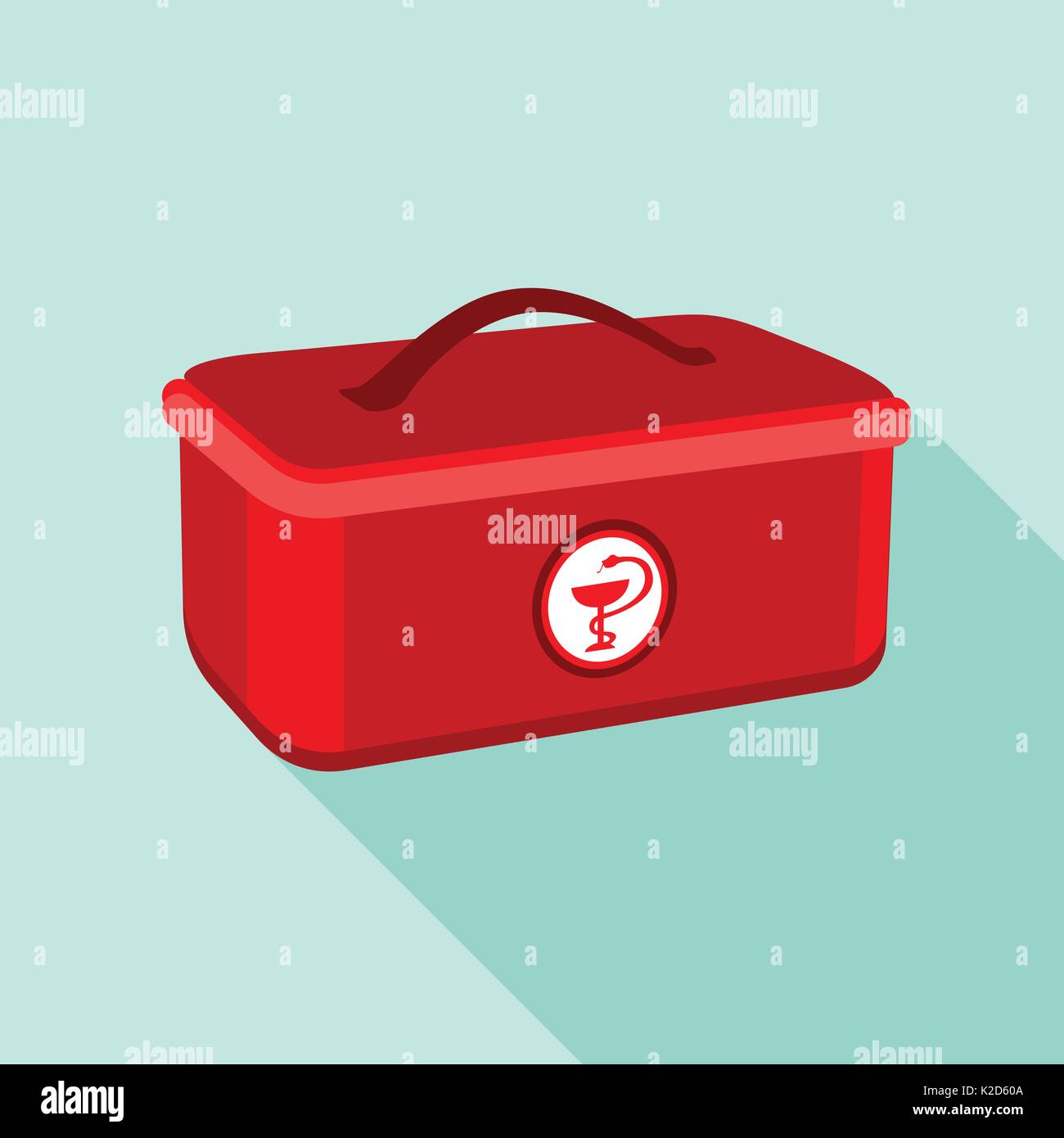 Medical box icon, flat style Stock Vector Image & Art - Alamy