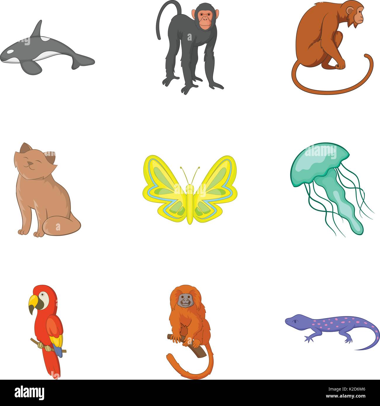 Good animal icons set, cartoon style Stock Vector Image & Art - Alamy