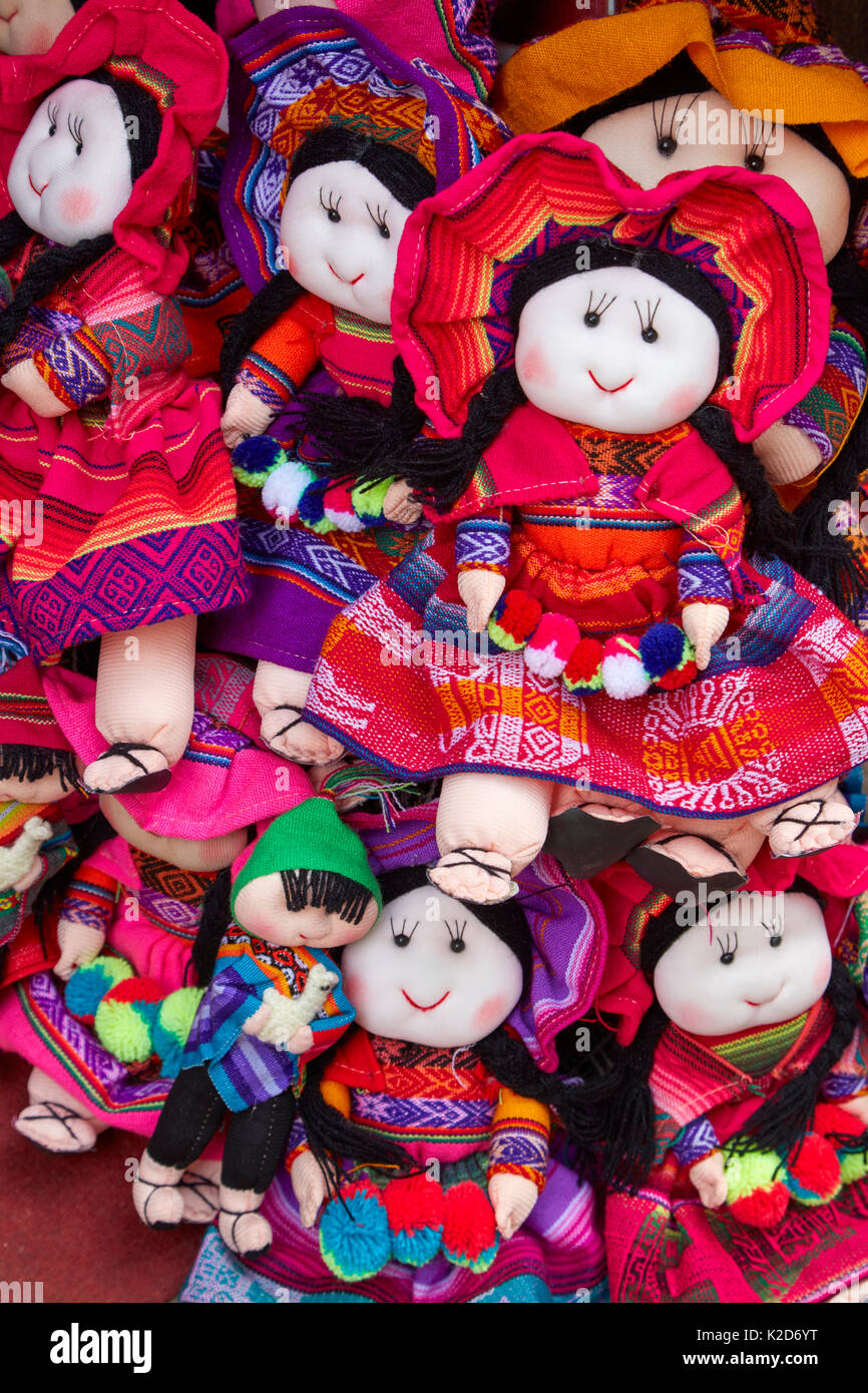 Indigenous dolls, Cusco, Peru, South America Stock Photo - Alamy