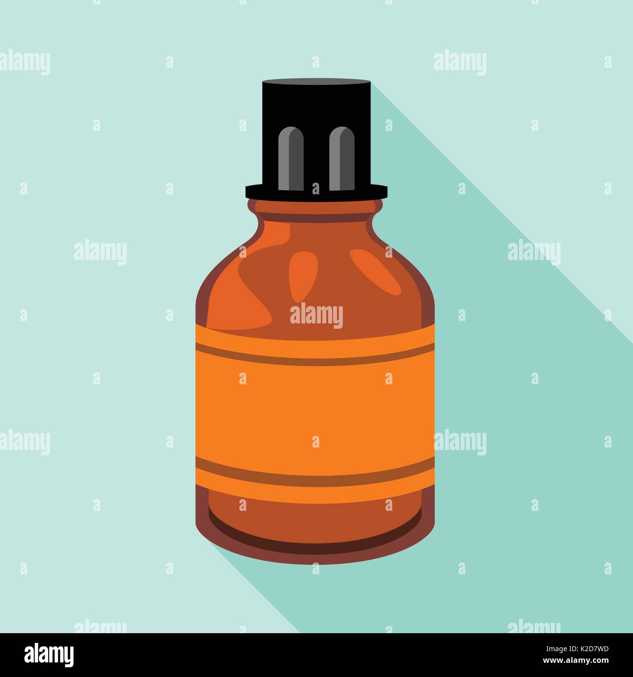 Vial medical icon, flat style Stock Vector Image & Art - Alamy