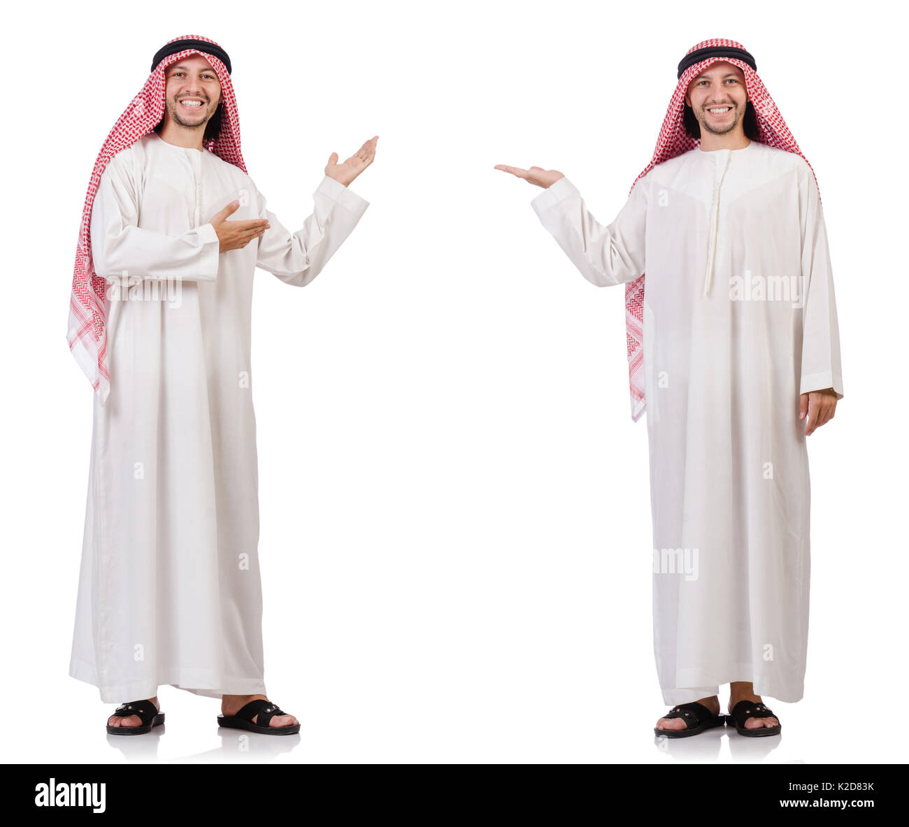Arab man isolated on white background Stock Photo - Alamy