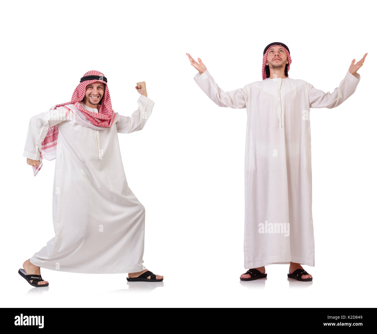 Arab man isolated on white background Stock Photo - Alamy