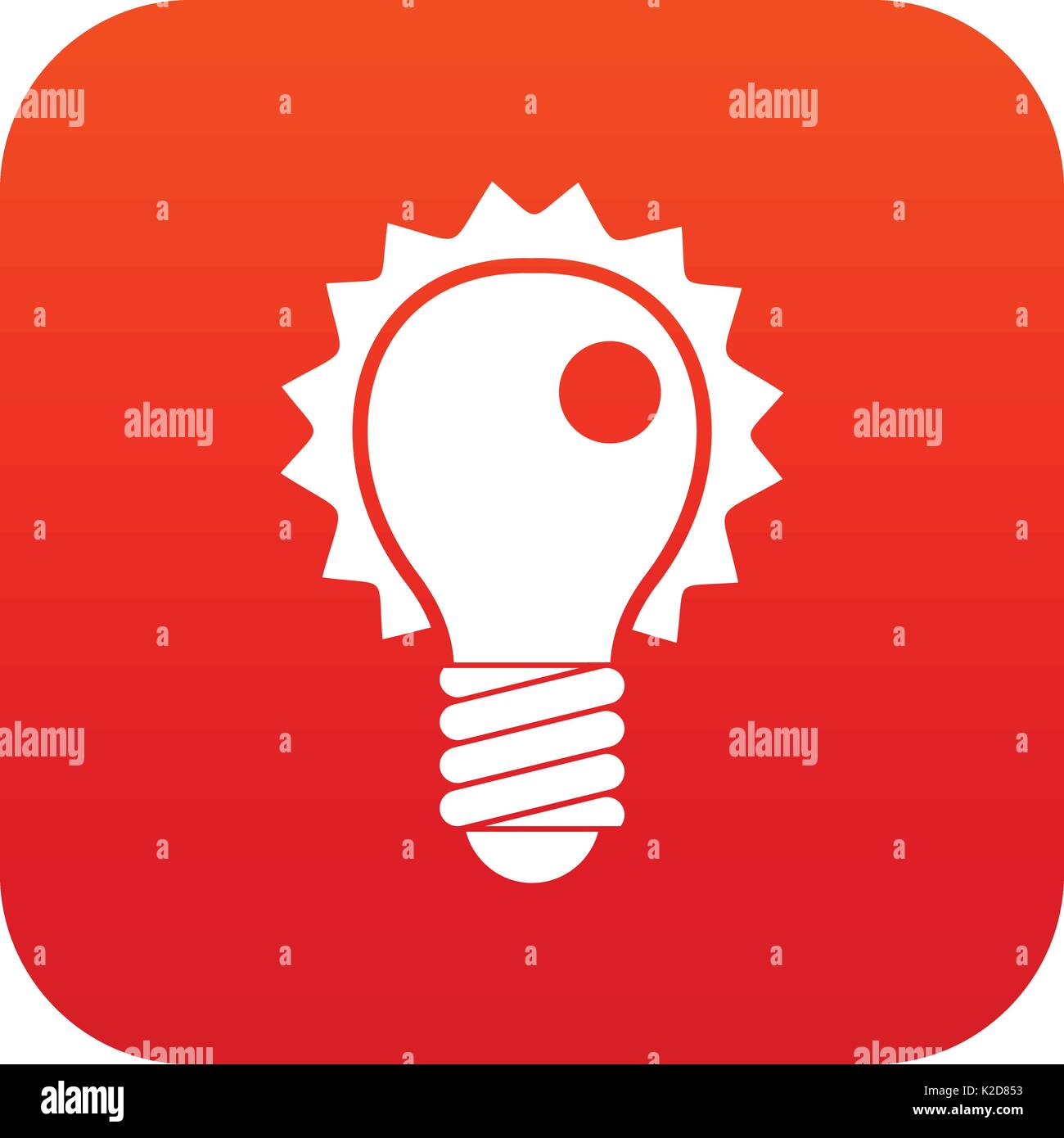 Electric bulb icon digital red Stock Vector Image & Art - Alamy