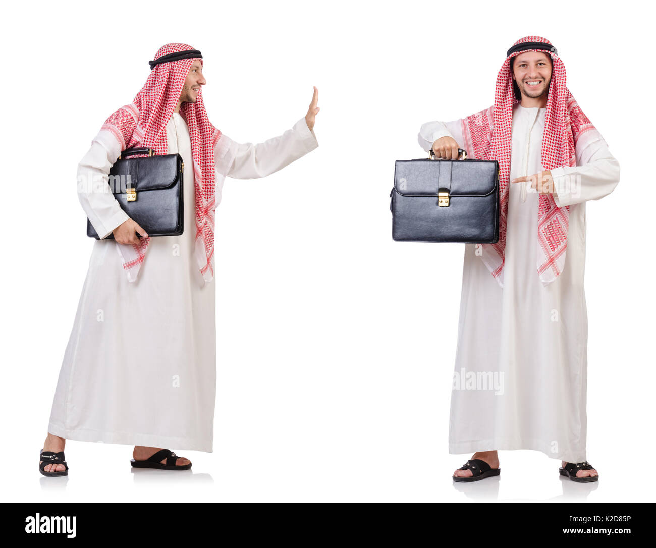 Arab man isolated on white background Stock Photo - Alamy