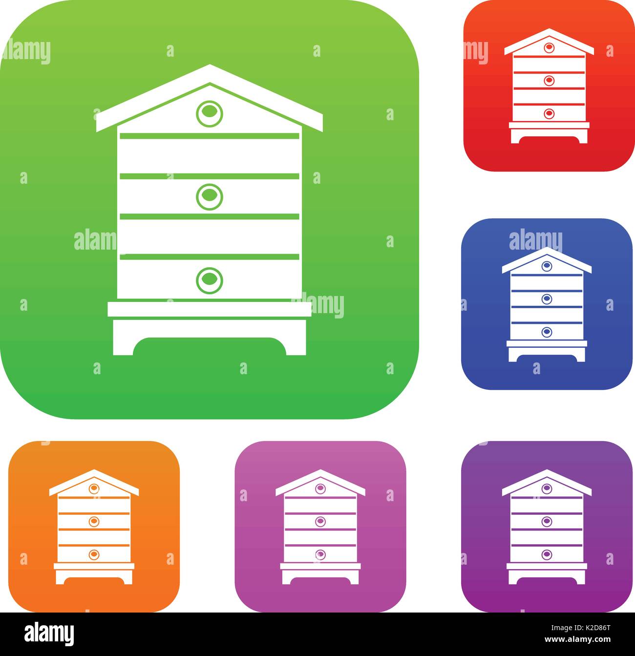 Hive set collection Stock Vector Image & Art - Alamy