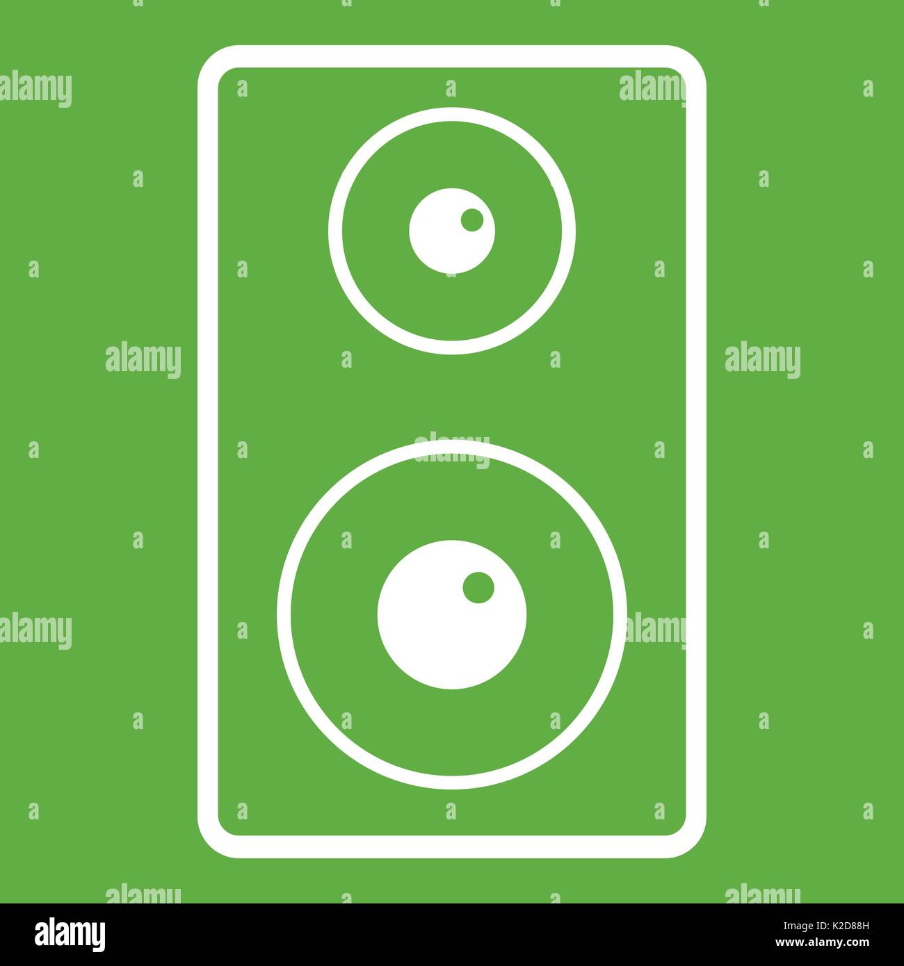 Subwoofer icon green Stock Vector Image & Art - Alamy