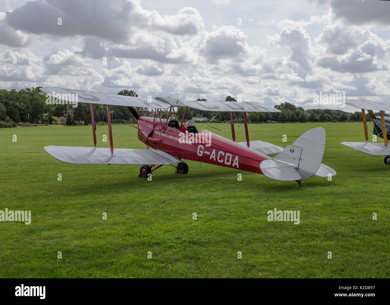 de Havilland DH.82 Tiger Moth primary trainer biplane at the ...