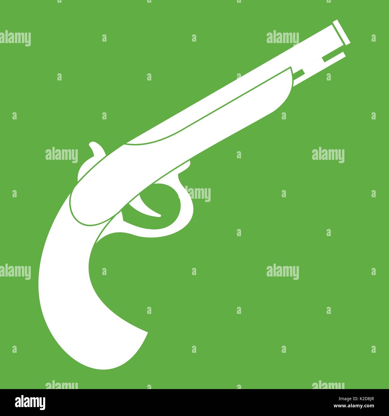 Gun icon green Stock Vector Image & Art - Alamy