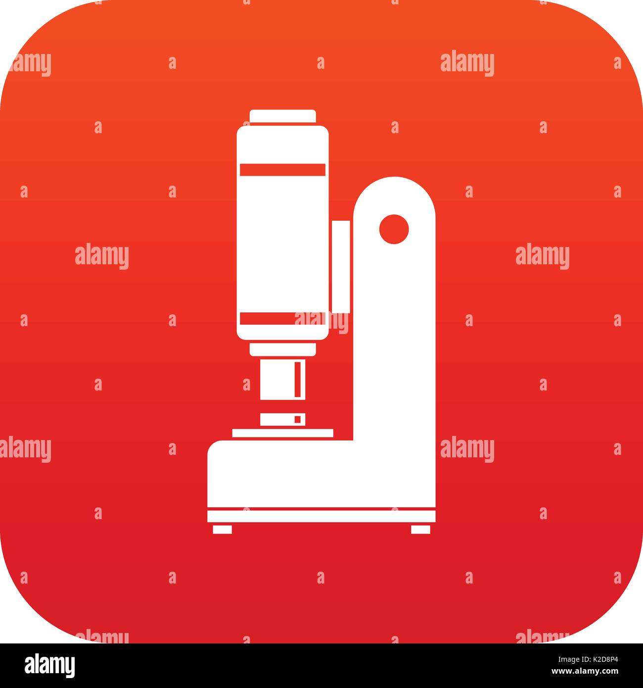 Blacksmith automatic hammer icon digital red Stock Vector Image & Art ...