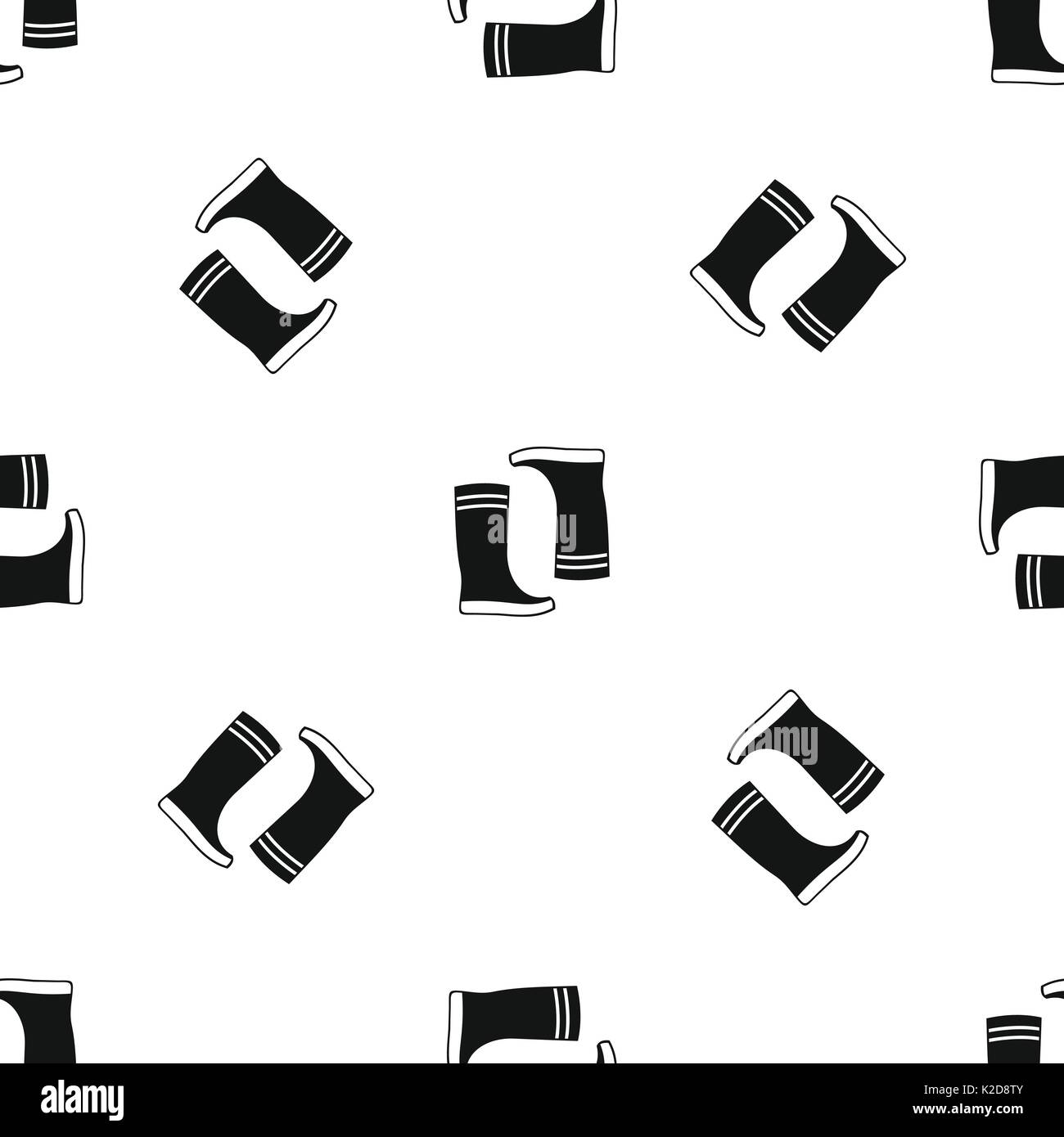 Rubber boots pattern seamless black Stock Vector Image & Art - Alamy