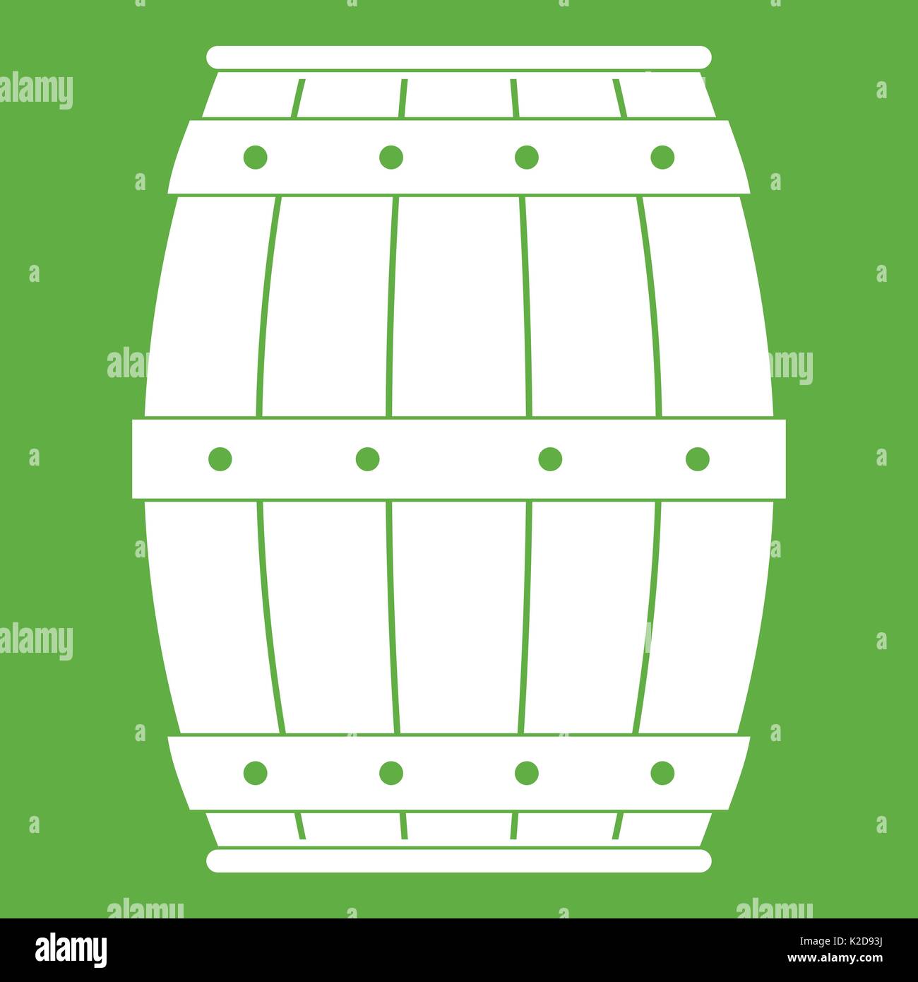 Wooden barrel icon green Stock Vector Image & Art - Alamy