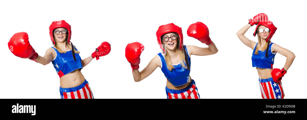Boxer poses Cut Out Stock Images & Pictures - Alamy
