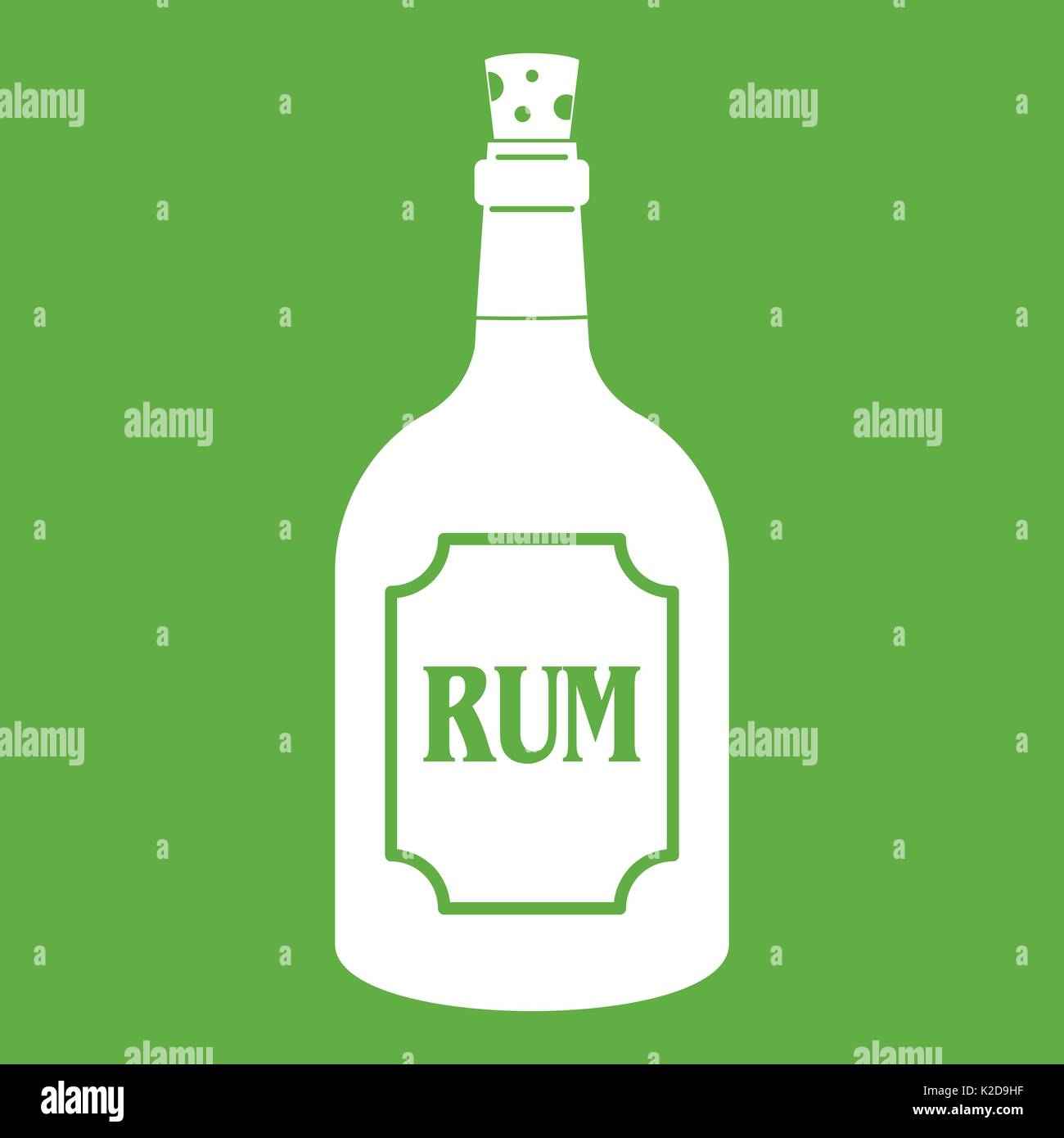 Rum icon green Stock Vector Image & Art - Alamy