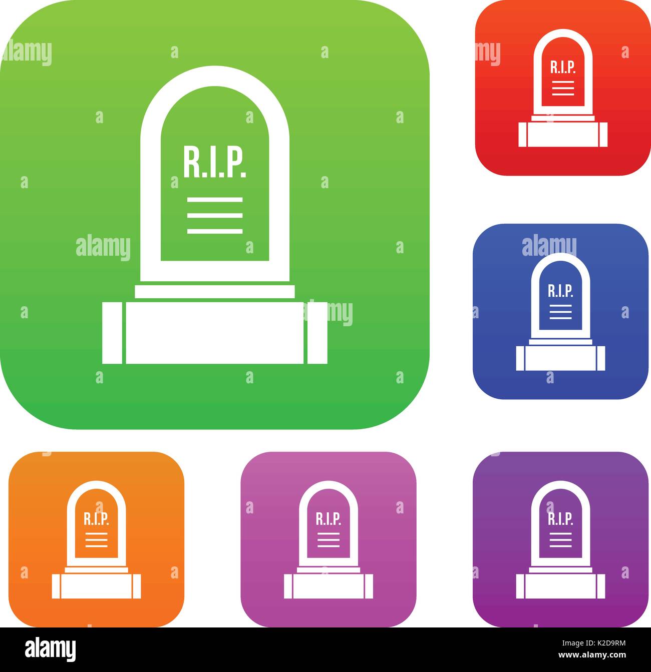 Headstone set collection Stock Vector Image & Art - Alamy