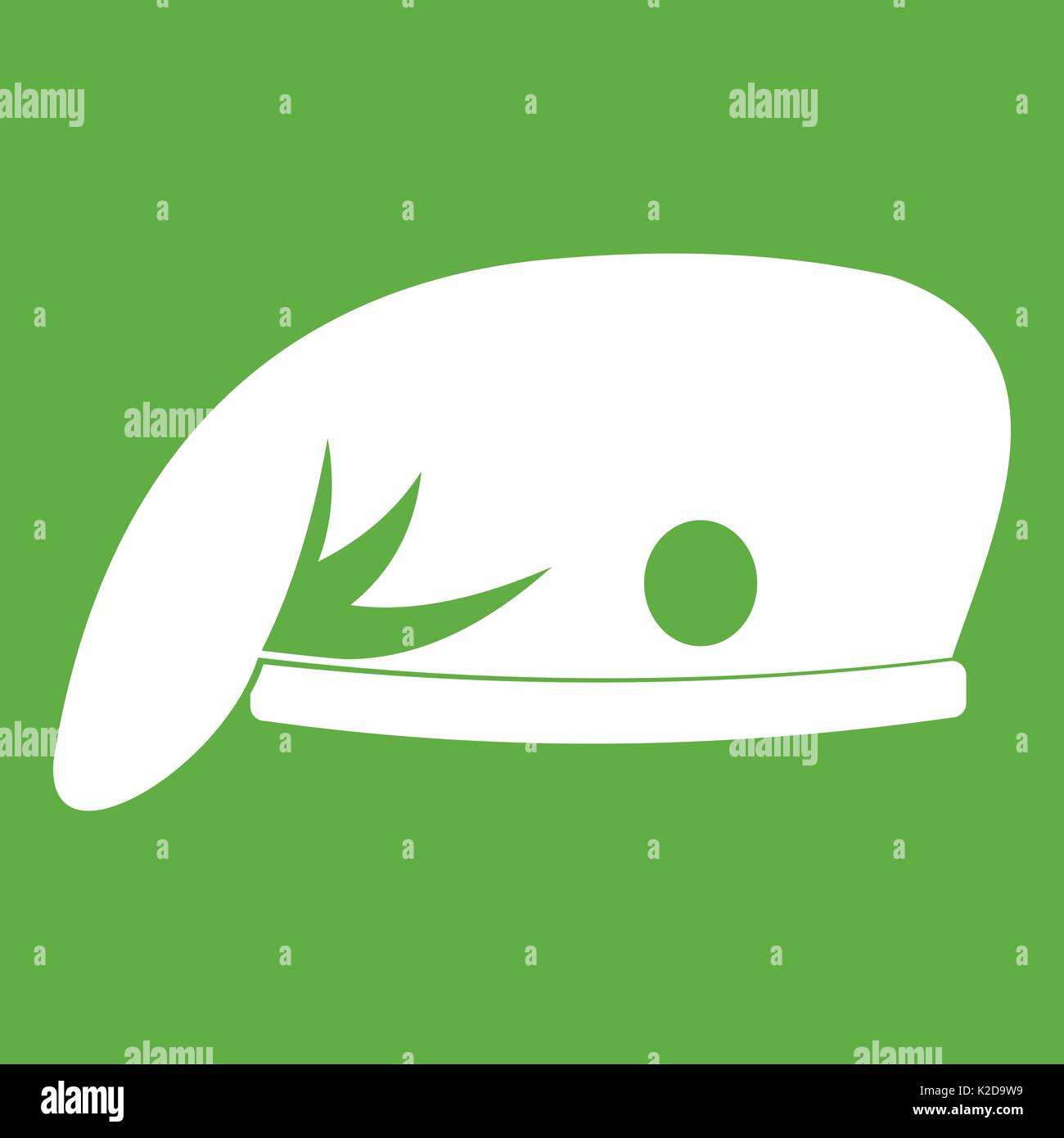 Green peaked cap Stock Vector Images - Alamy