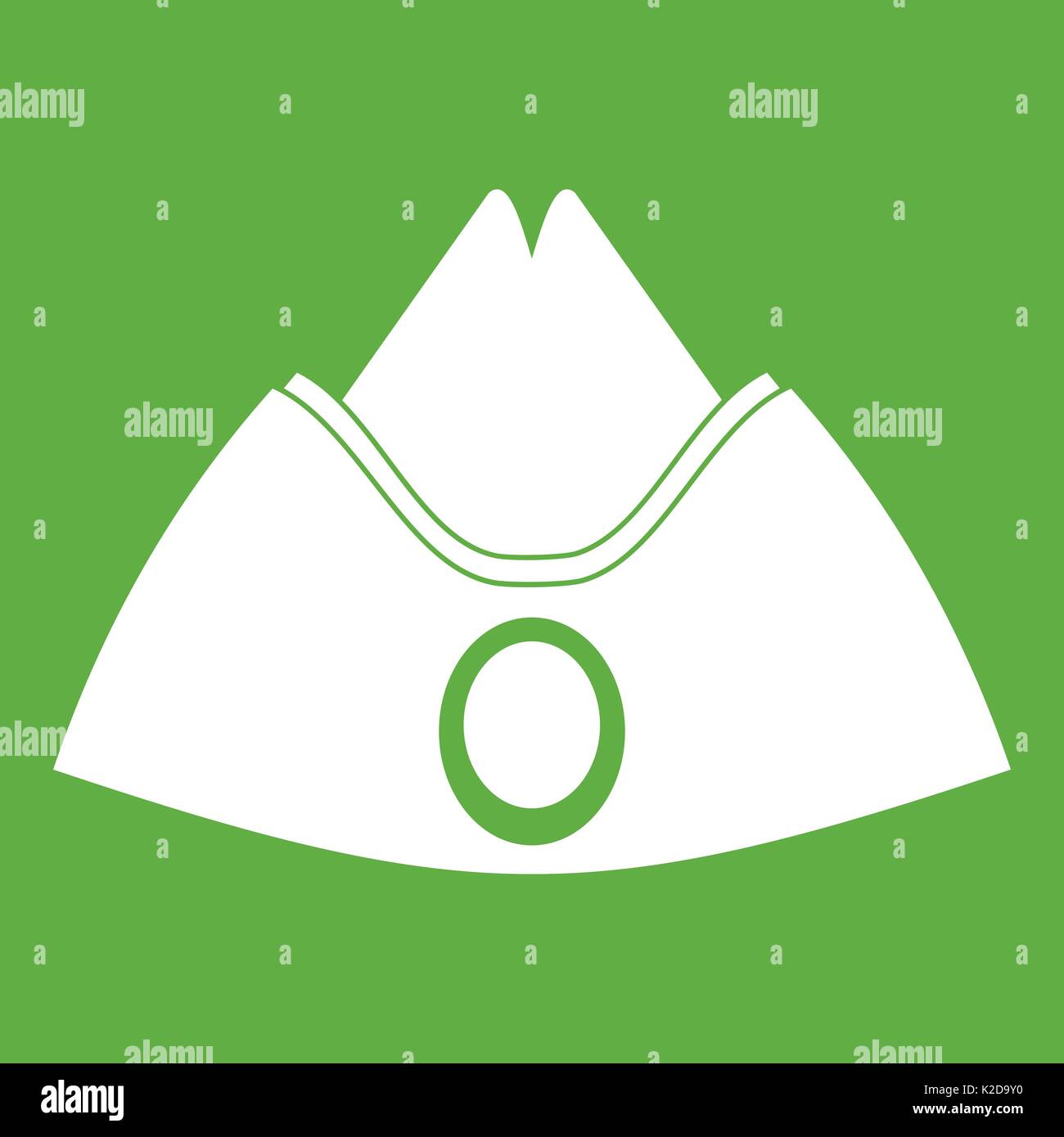 Forage cap icon green Stock Vector Image & Art - Alamy