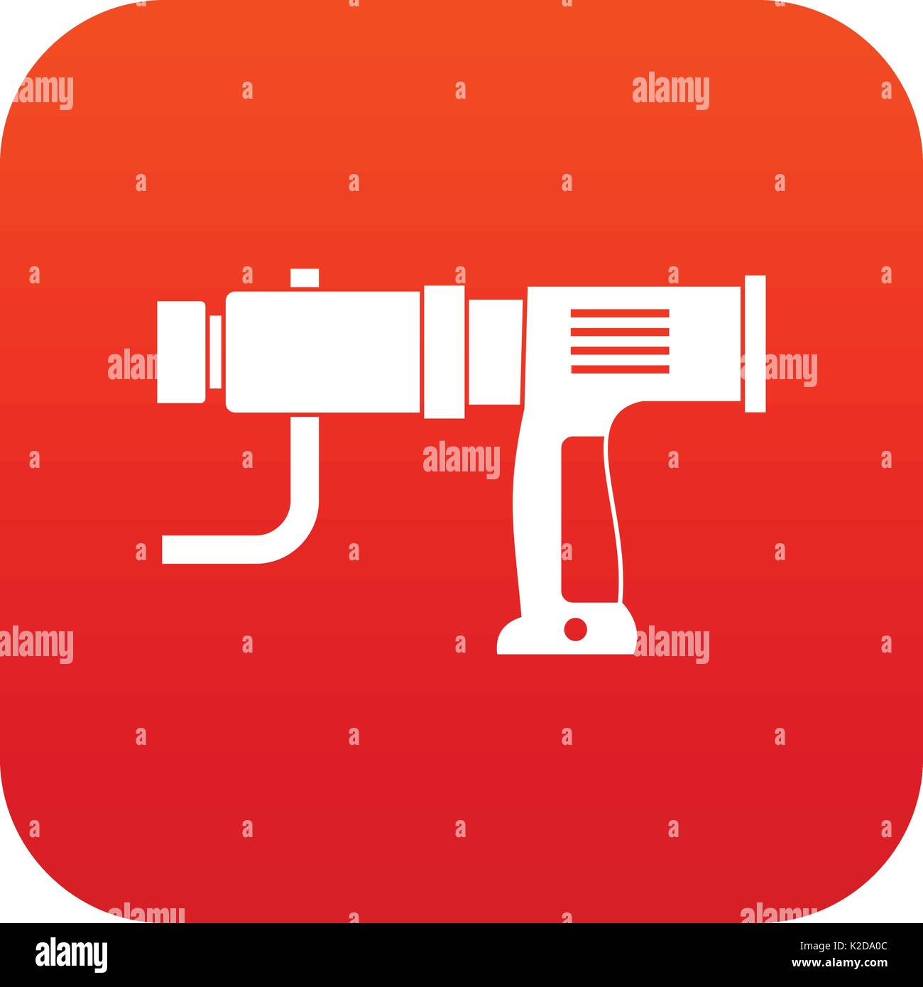 Hand drill icon digital red Stock Vector Image & Art - Alamy