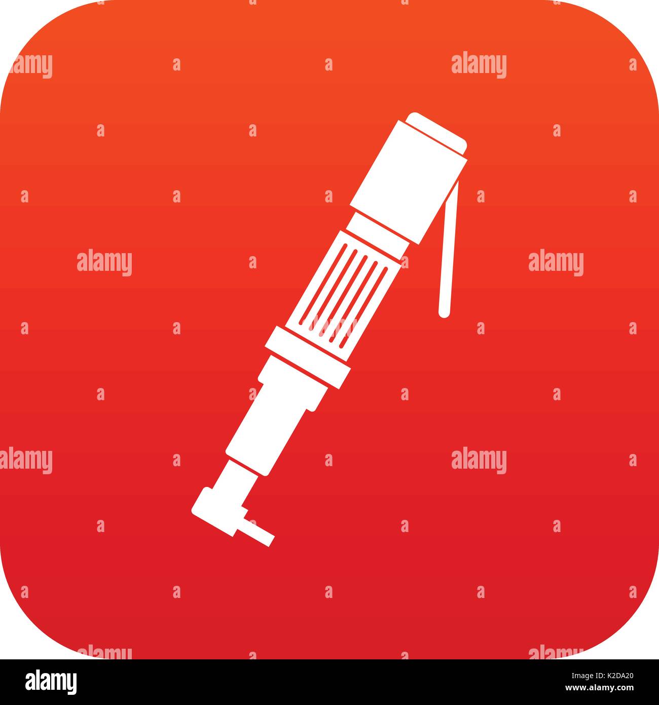Pneumatic screwdriver icon digital red Stock Vector Image & Art - Alamy