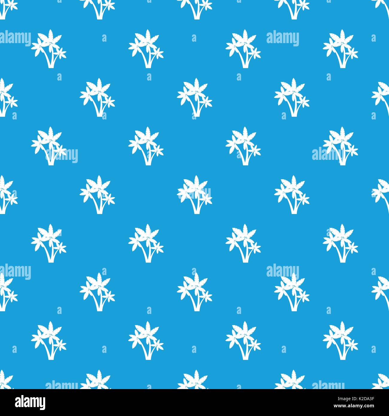 Three palm trees pattern seamless blue Stock Vector Image & Art - Alamy